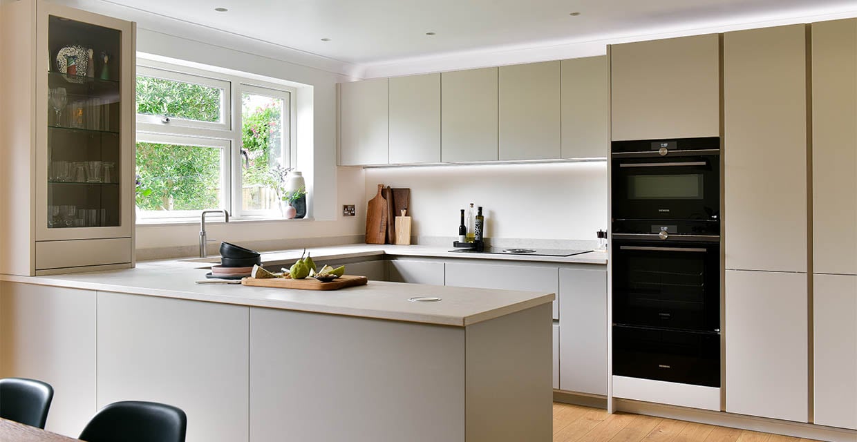 Caesarstone Topus Concrete kitchen worktops chosen by Ashley Jay