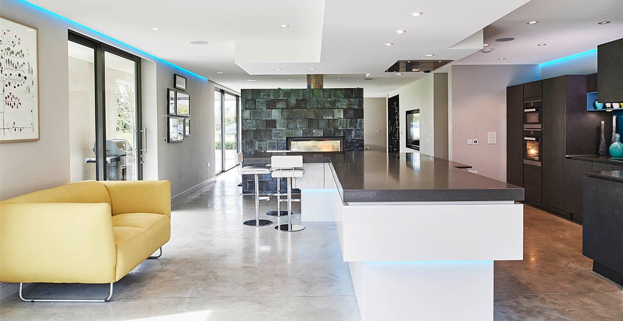 Kitchenology complete kitchen with Caesarstone quartz worktops