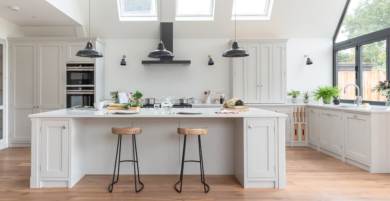 Shere choose Caesarstone kitchen worktops for new bespoke kitchen